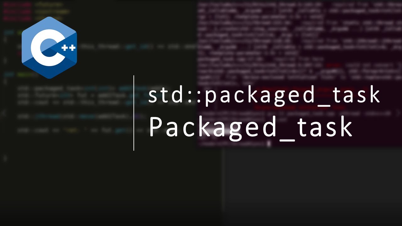 모던C++, std::packaged_task, - YouTube