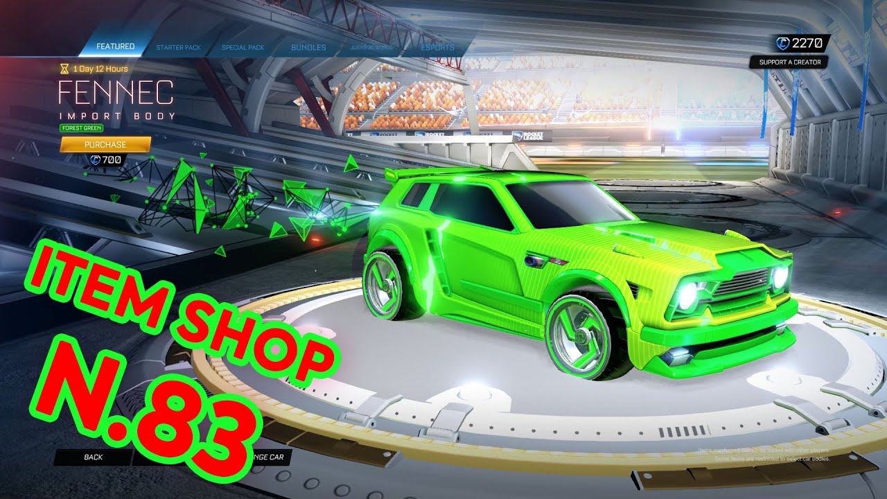 Rocket League FENNEC FOREST GREEN item shop 25.07.2021 - YouTube