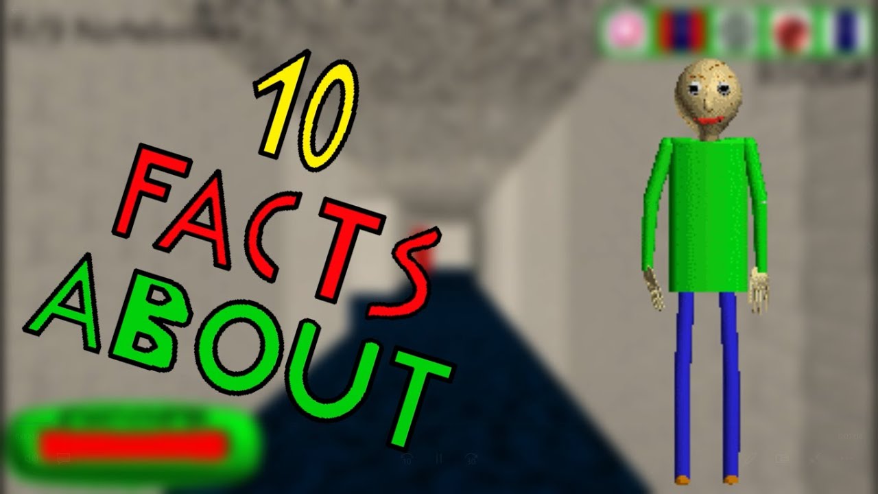 10 Facts about Baldi's Basics in Education and Learning - YouTube