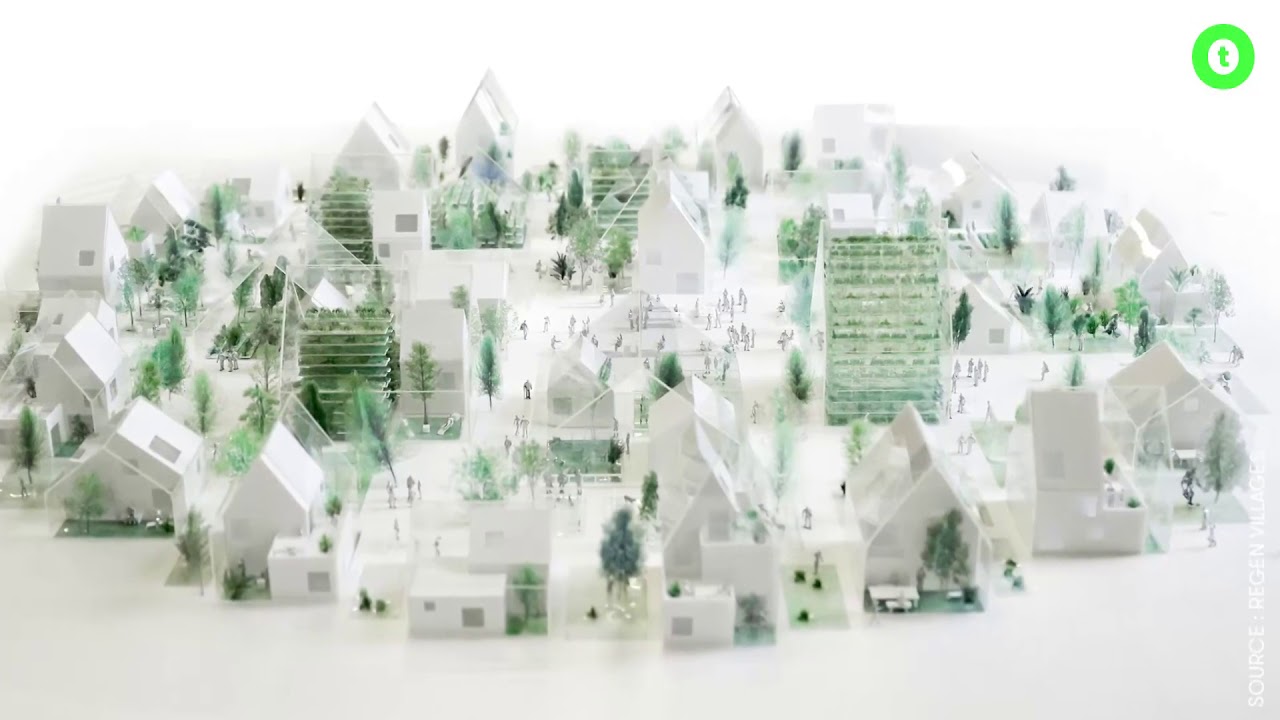 This futuristic village will be 100% ecological and self-sufficient ...