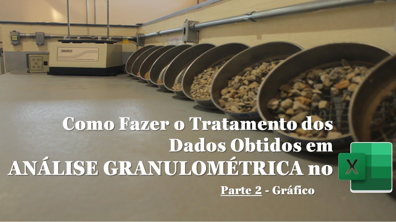Como montar o gráfico de uma Análise Granulométrica no Excel? - YouTube