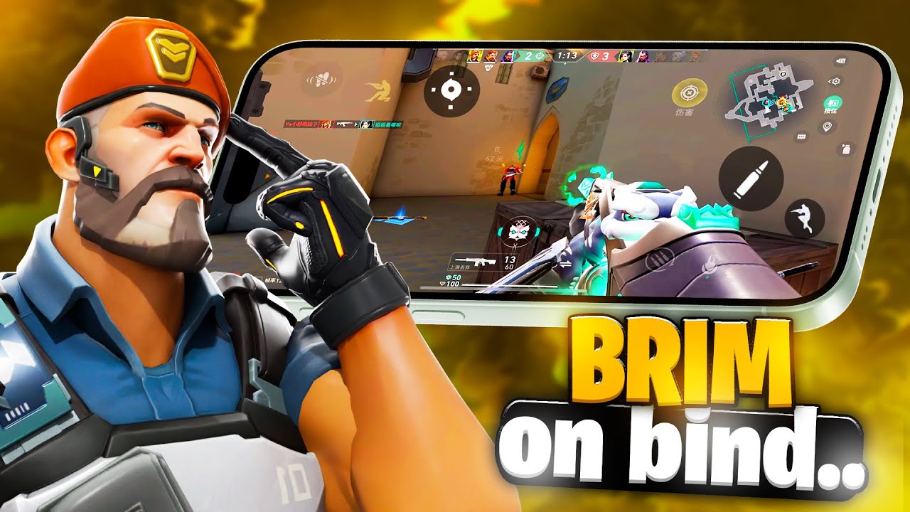 Basic BRIM on Bind in Valorant Mobile | learn smokes - YouTube