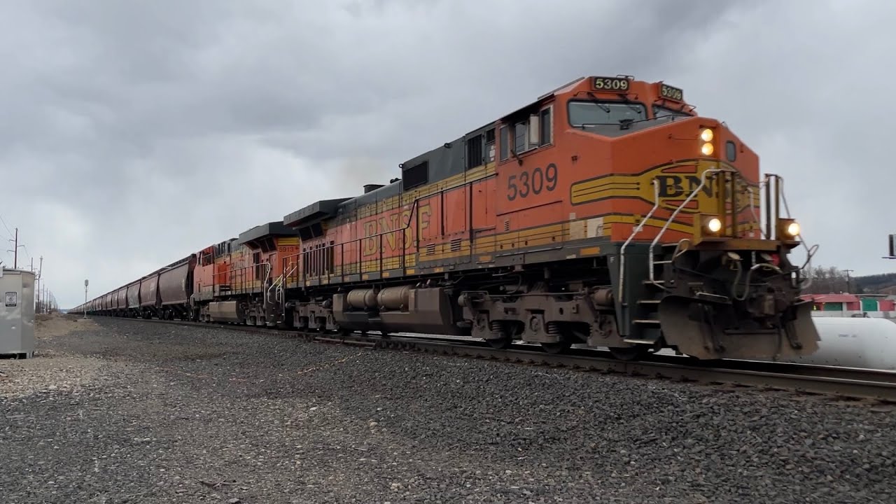 SAR Railfanning: BNSF in Spokane Valley with foreign power, fallen ...