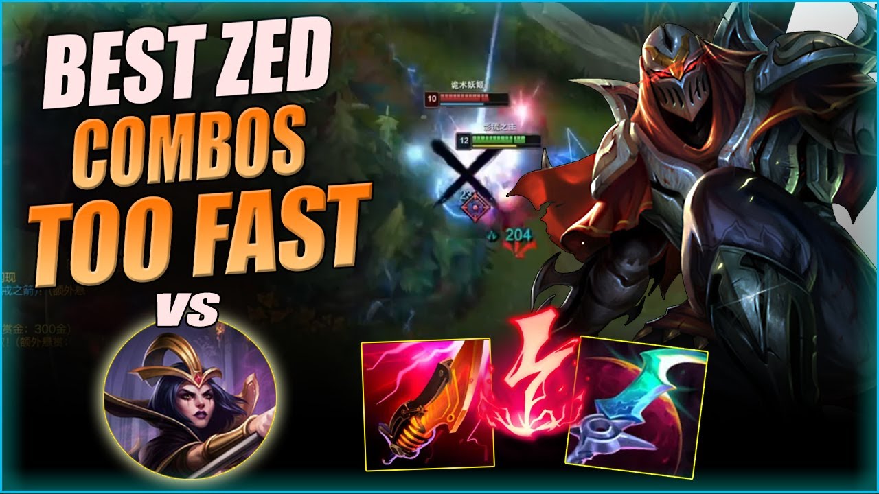 FANREN ZED - BEST ZED COMBOS IS TOO FAST | ZED VS LEBLANC - YouTube