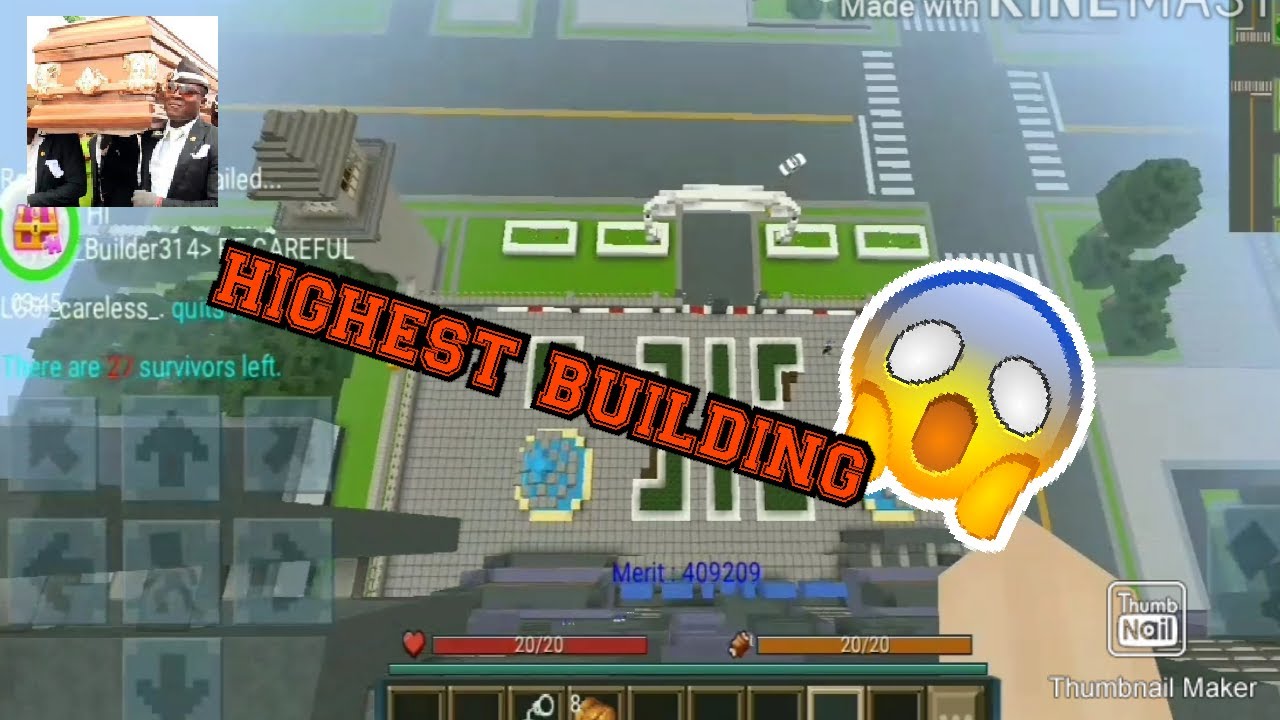 😮Jumping in the HIGHEST BUILDING in Jailbreak with SLOW MOTION Blockman ...