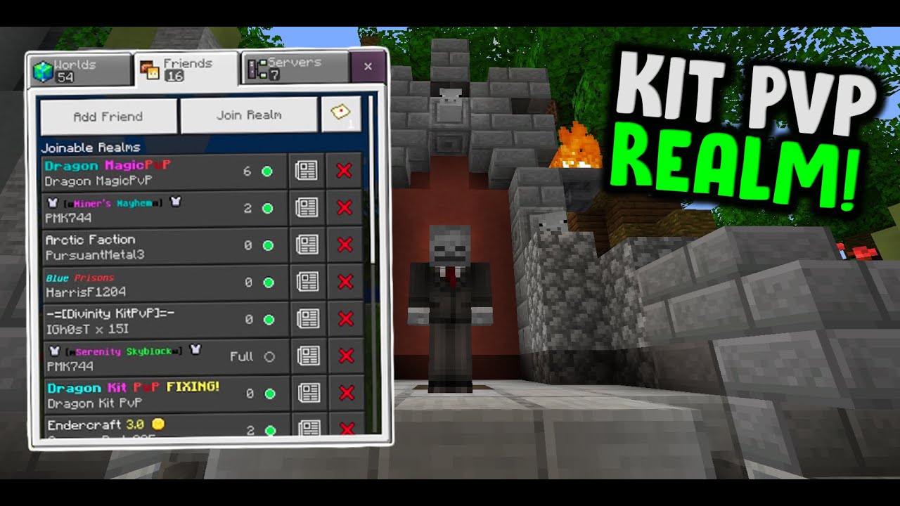 Best Minecraft PVP Realm (Win10,Xbox,PS4) - YouTube