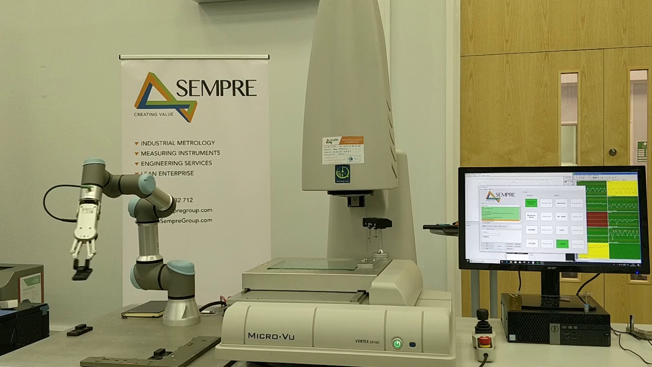 Micro-Vu CMM Automation With Robot Development - YouTube