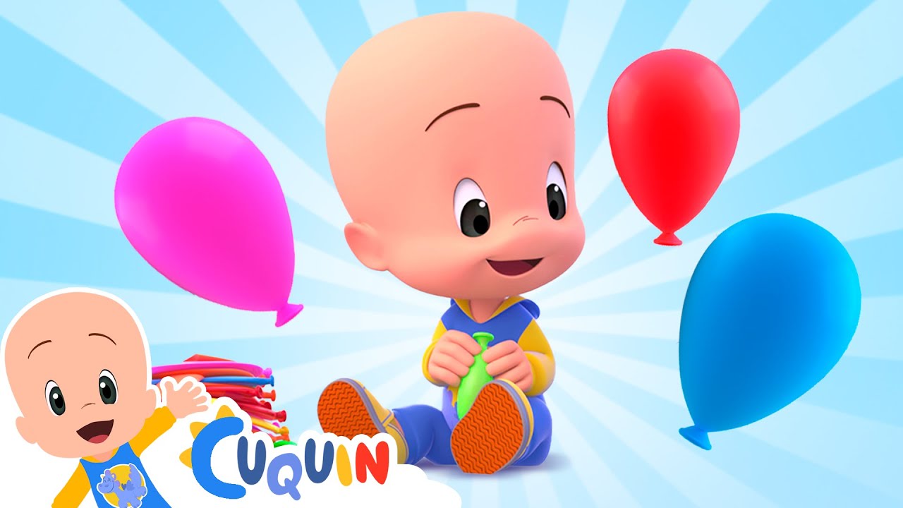 Learn with Cuquin and the colorful balloons | Educational videos - YouTube