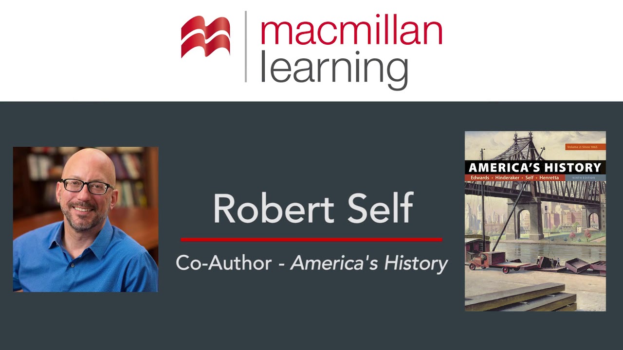 Robert Self on America's History, 9th Edition - YouTube
