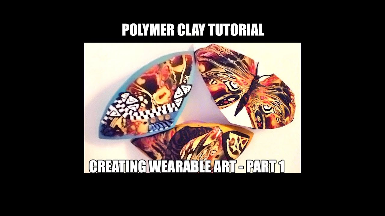 128 Polymer clay tutorial - create wearable art - part 1 - YouTube