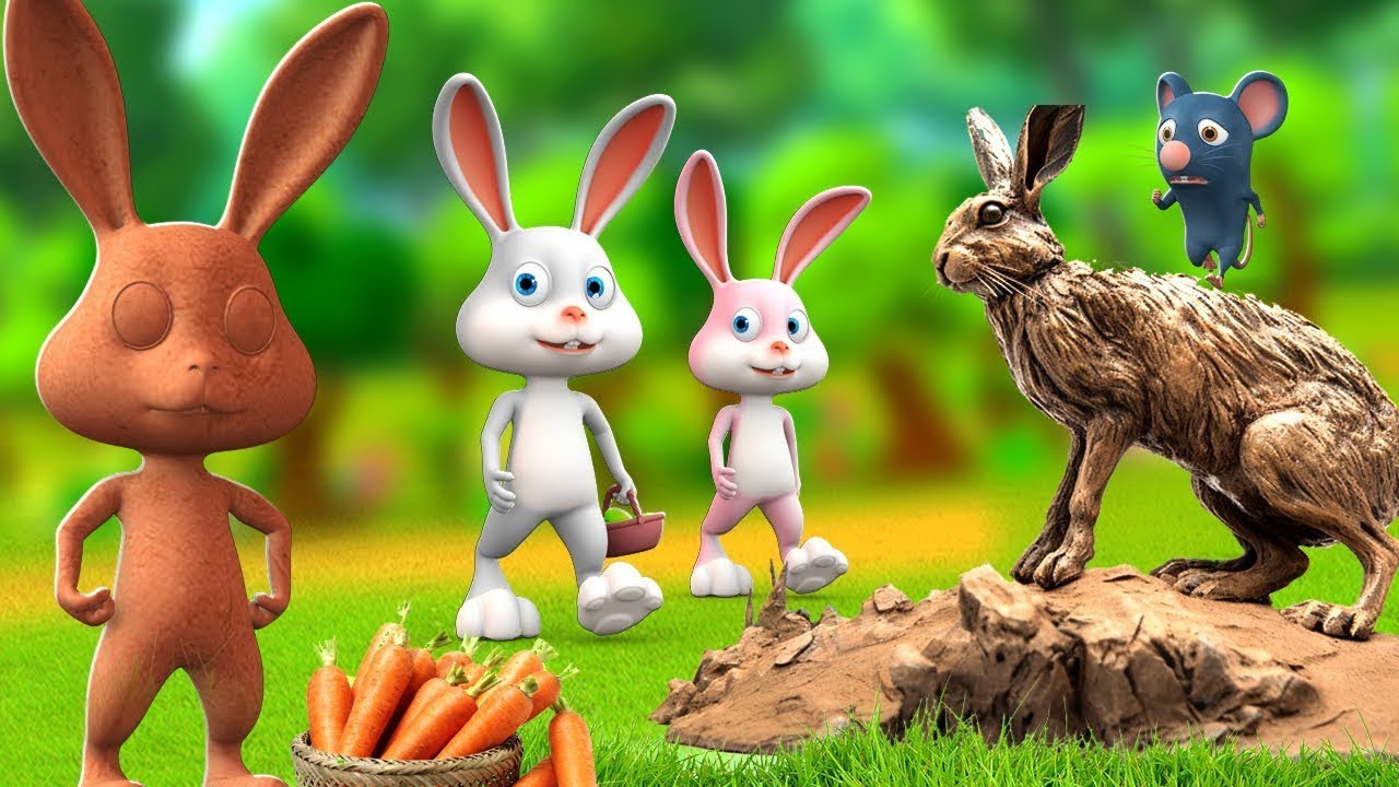 Animal Cartoon / The rabbit star train is being run kidvibers cartoon ...