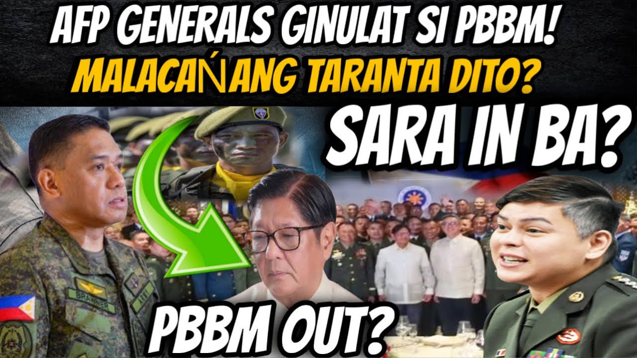 LIBO LIBONG AFP GENERALS PUMALAG NA! NAGULAT SI PBBM! VP SARA DURTERTE ...