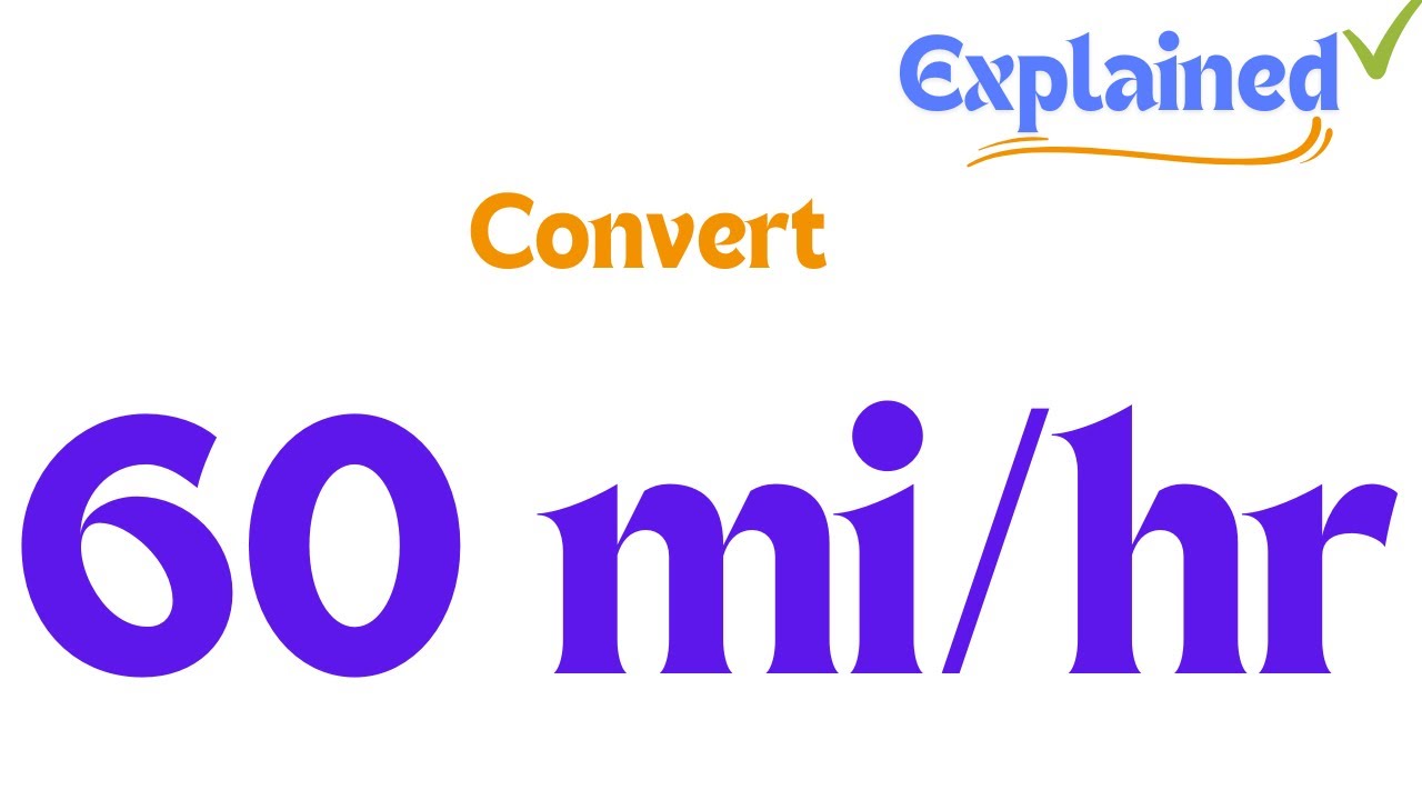 how-to-convert-60-mi-hr-to-km-hr-youtube