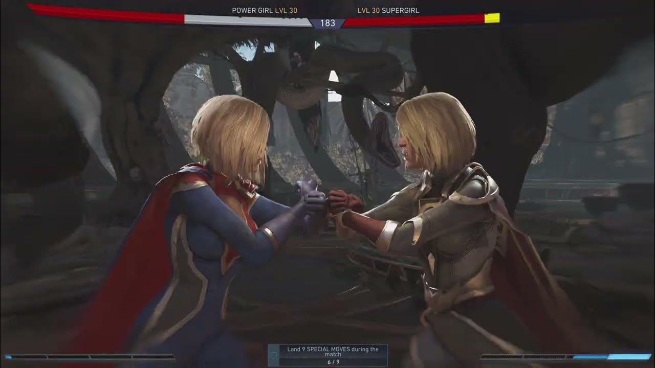 Injustice 2 Powergirl Vs Supergirl Youtube