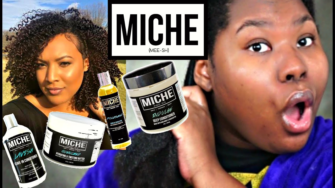 USING A YOUTUBERS HAIR CARE LINE ON MY 4C/4B HAIR | MICHE BEAUTY | Bubs ...