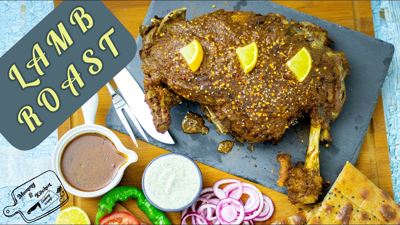 Mutton Leg Roast Recipe | Raan Roast | Raan Recipe | How to roast leg ...