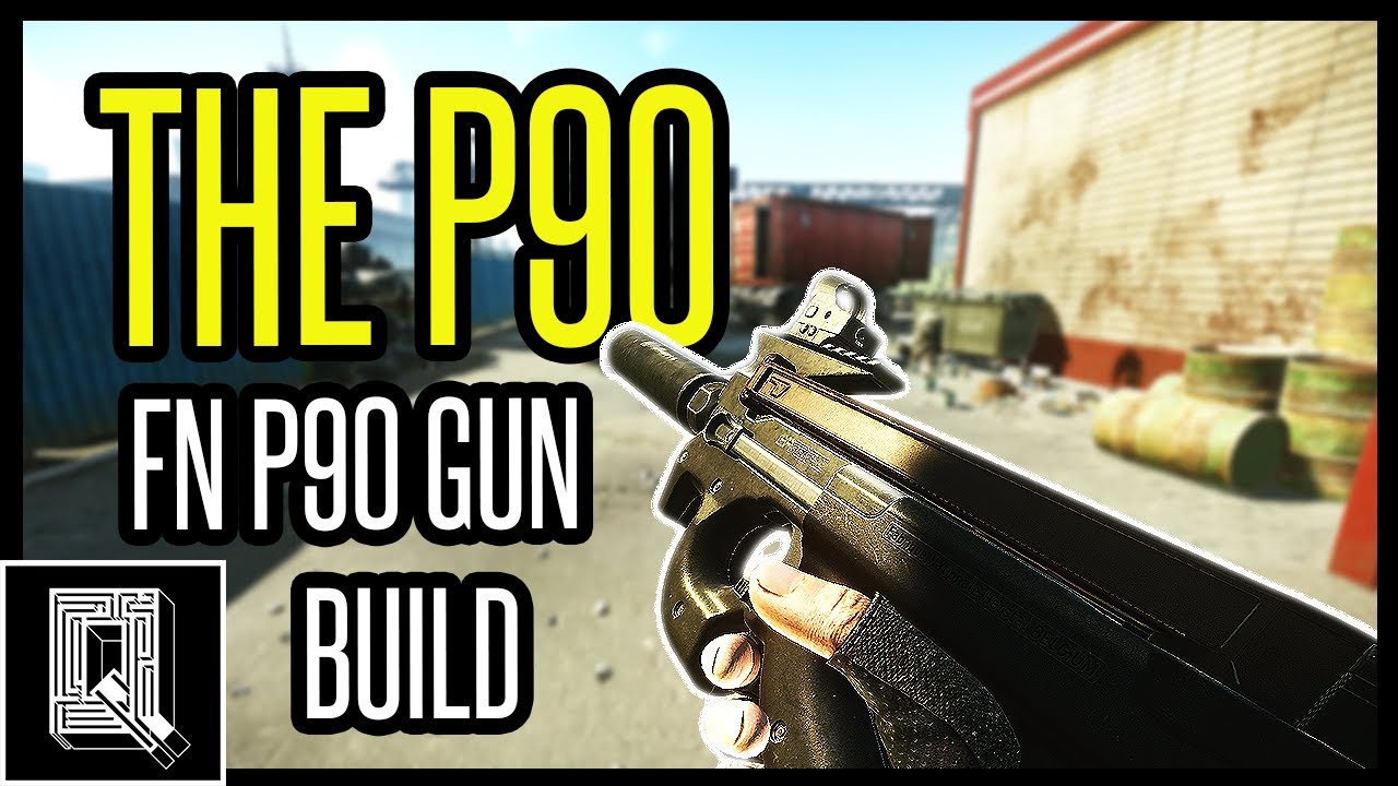 THE FN P90 SUB MACHINE GUN! SHOWCASING P90 GUN BUILD & RAN INTO A TANK ...