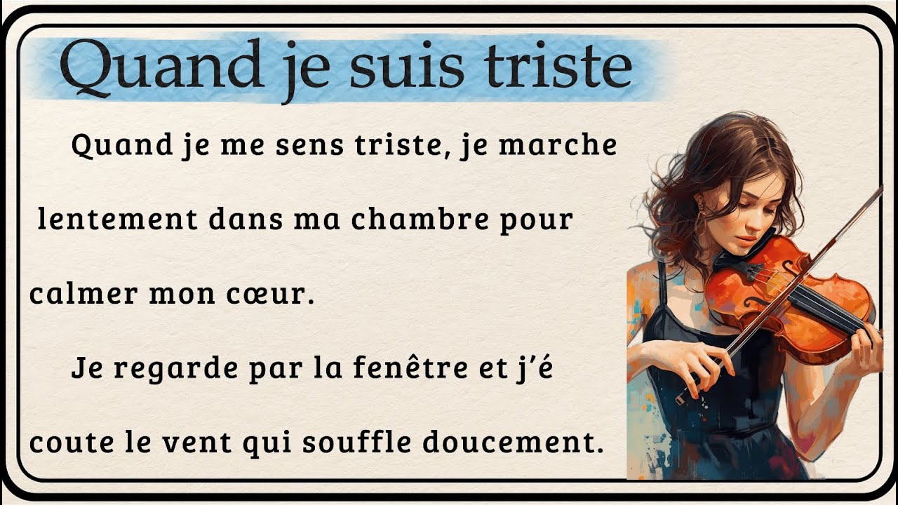 When I am sad💘| Quand je suis triste | Learn French with Simple Story ...