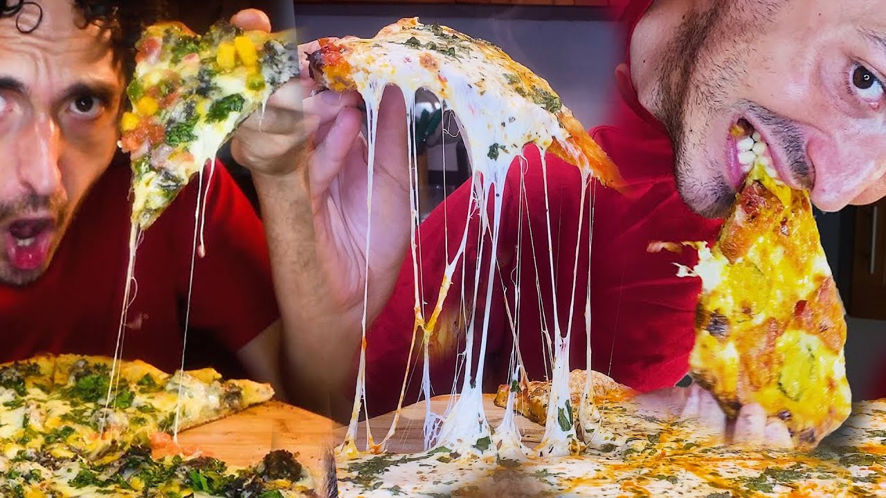 ASMR Eating Pizza For One Hour No Talking 먹방 - YouTube