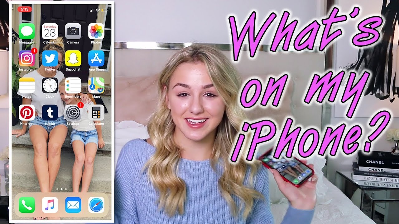 What's On My iPhone | Chloe Lukasiak - YouTube
