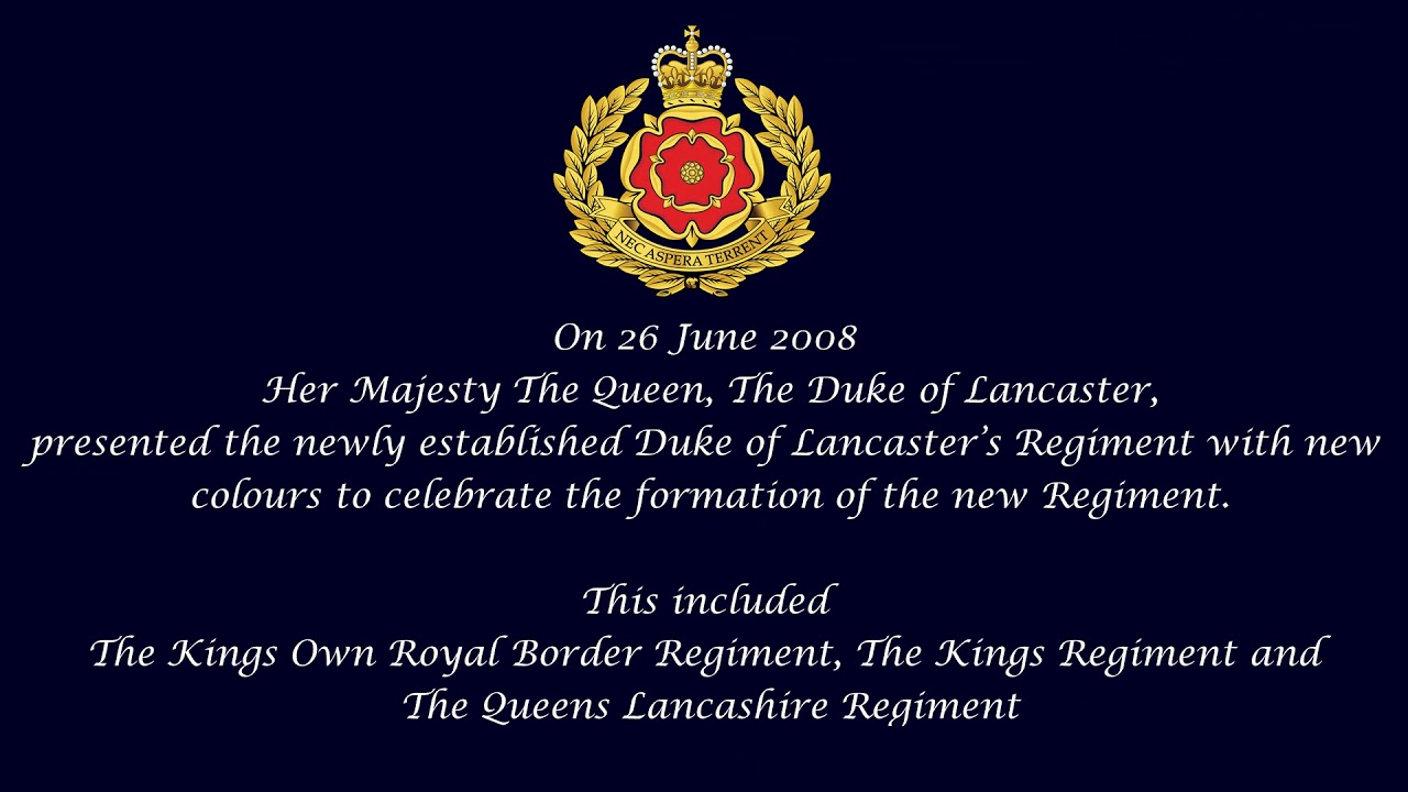 The Corps of Drums 4th Battalion The Duke of Lancaster's Regiment - YouTube