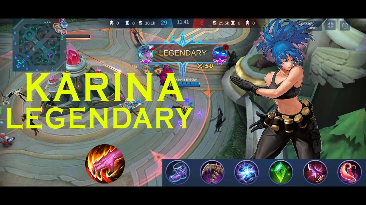 Karina Legendary With KOF Skin | Mobile Legends | MLBB - YouTube