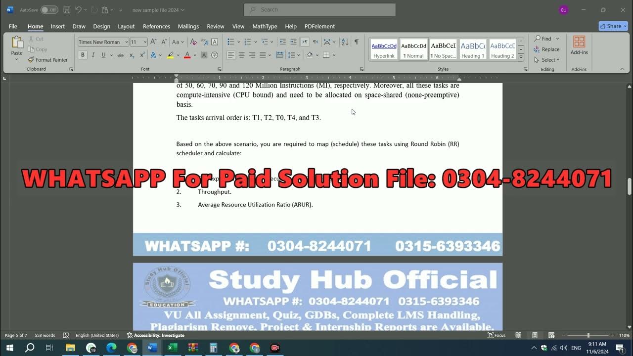 CS435 Assignment 1 100% Correct Solution Fall 2024 - YouTube