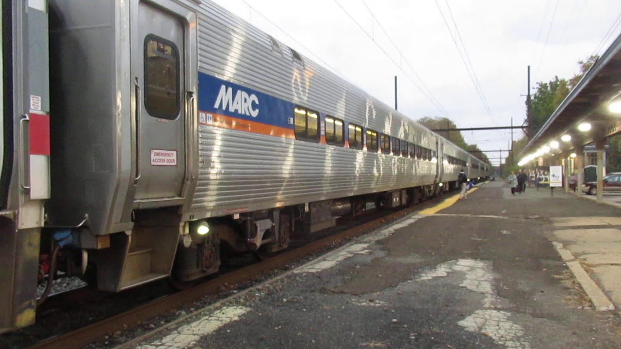 MARC Cars On SEPTA Regional Rail 6374 at West Trenton - YouTube