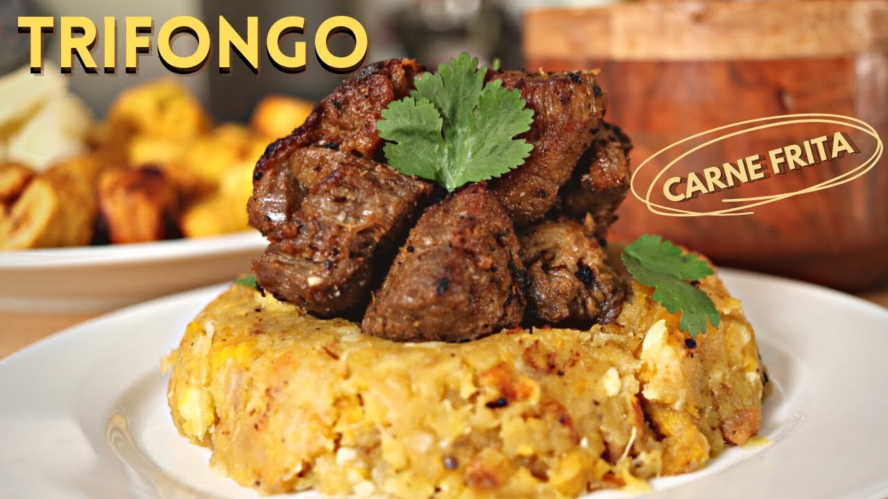 Trifongo with Carne Frita: Fried Pork - YouTube