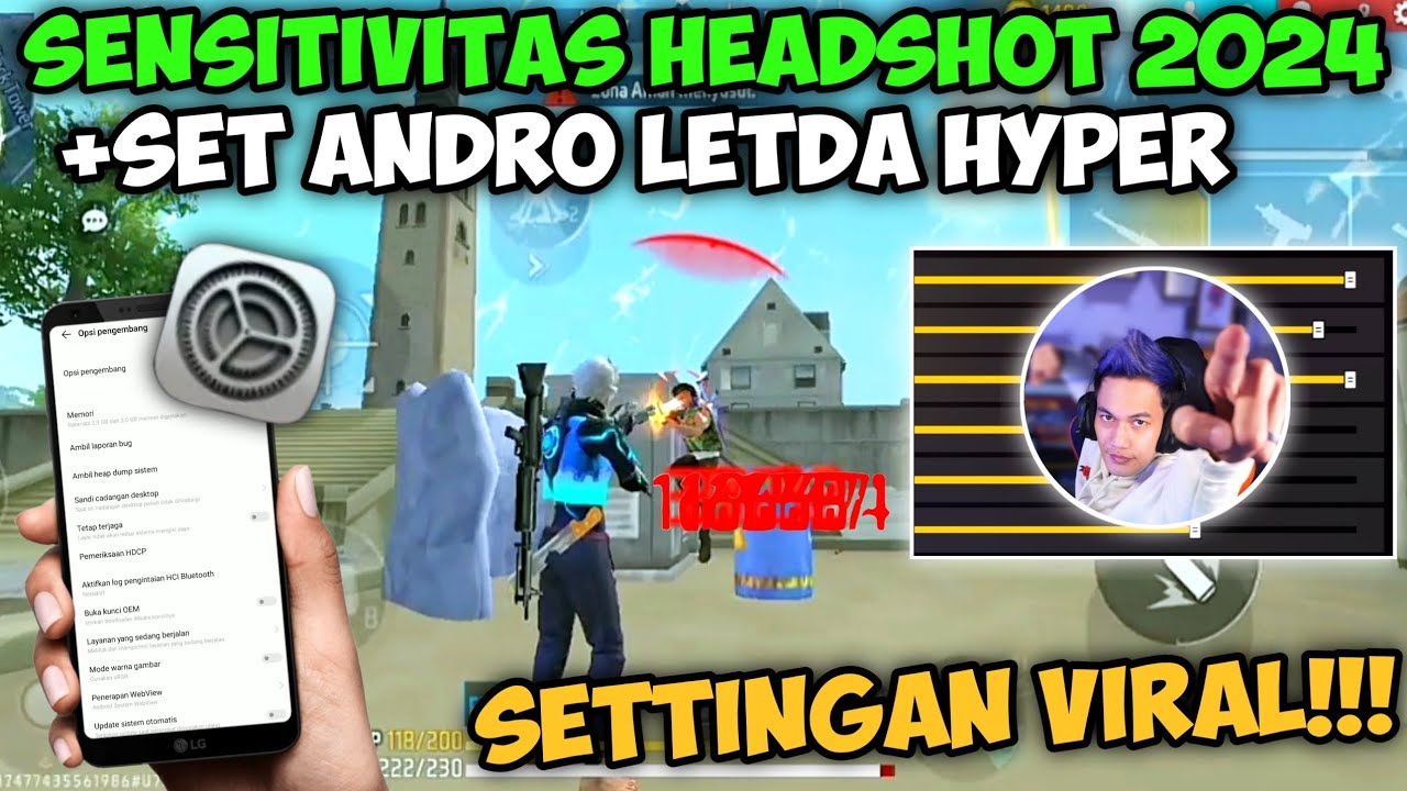 SETTINGS SENSI😱LETDA HYPER 👽⚡SET ANDRO+SENSITIVITAS FF AUTO HEADSHOT ...