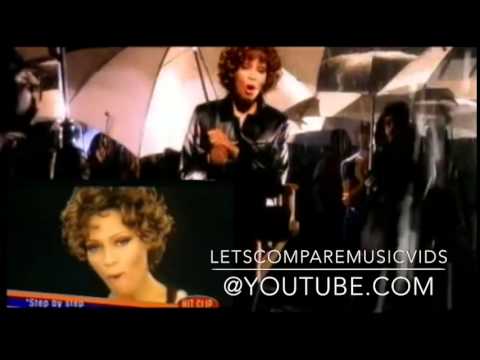 Whitney Houston - Step By Step [Comparison Video] - YouTube