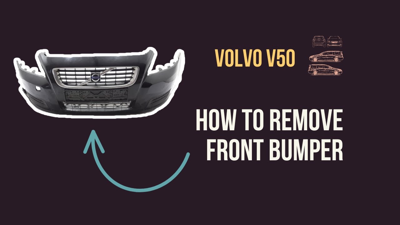 How to remove front bumper Volvo V50/ Volvo S40 - YouTube