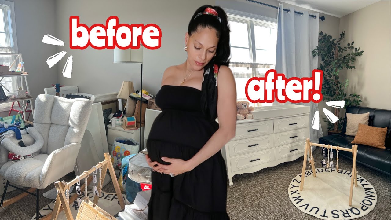 nesting & organizing | NURSERY must haves 2024 | extreme nesting for baby 3 | preparing for baby ...