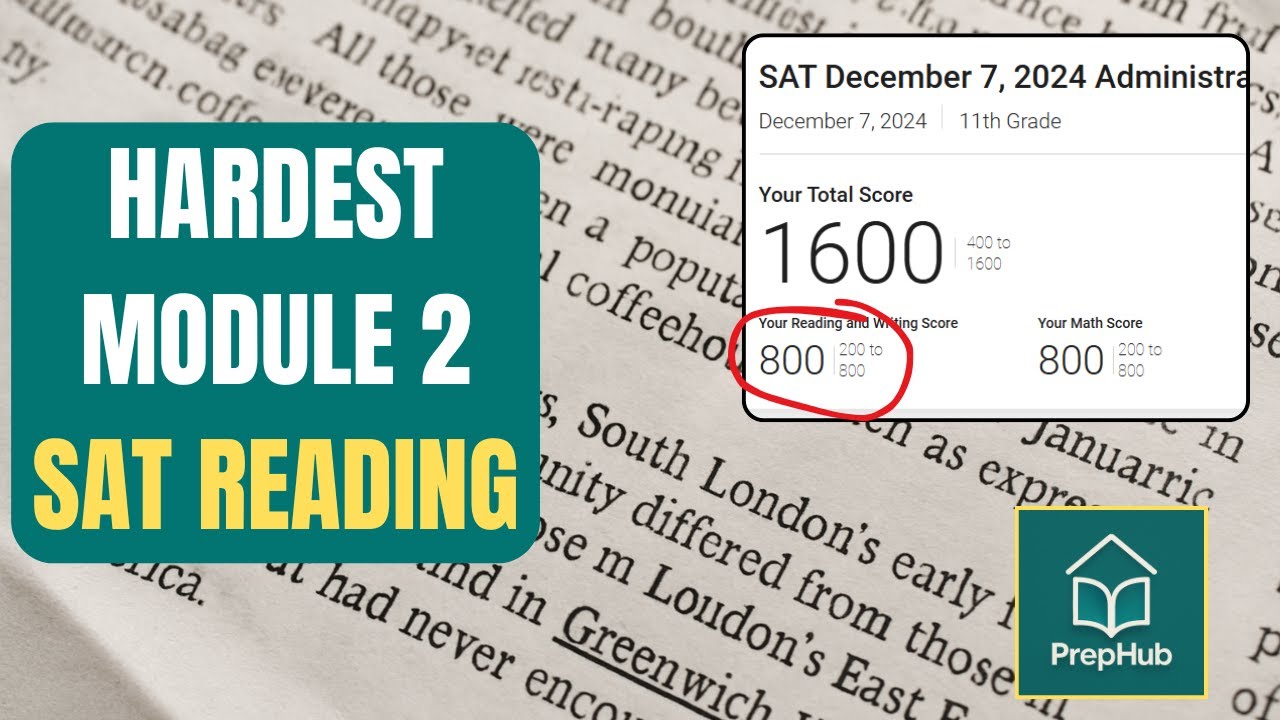 [SEPTEMBER SAT] Module 2 SAT Reading You NEED To Know - YouTube