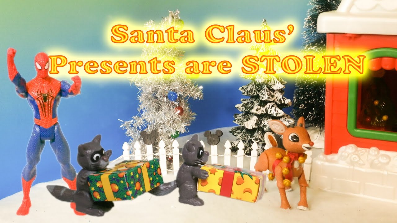 Spider Man Searches for Willy & Wiley's Presents Video Toy Parody - YouTube