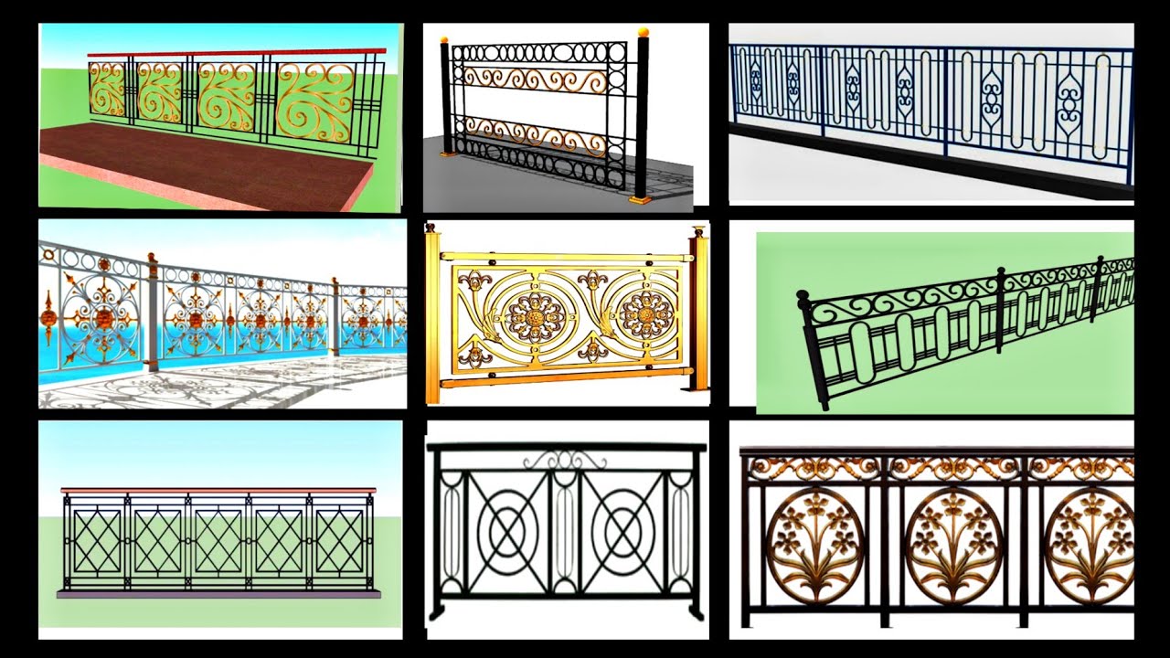 Balcony railing design / Stairs railing design /Simple grill design ...