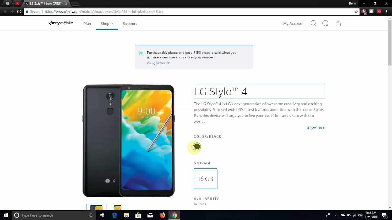 WTF!!! Xfinity Mobile LG Stylo 4 16GB $240 - YouTube