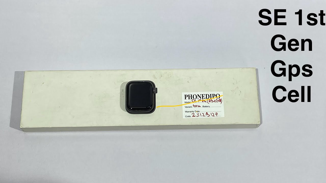 Apple iWatch SE 1ST Gen GPS+Cell 40mm Black Good Condition - YouTube