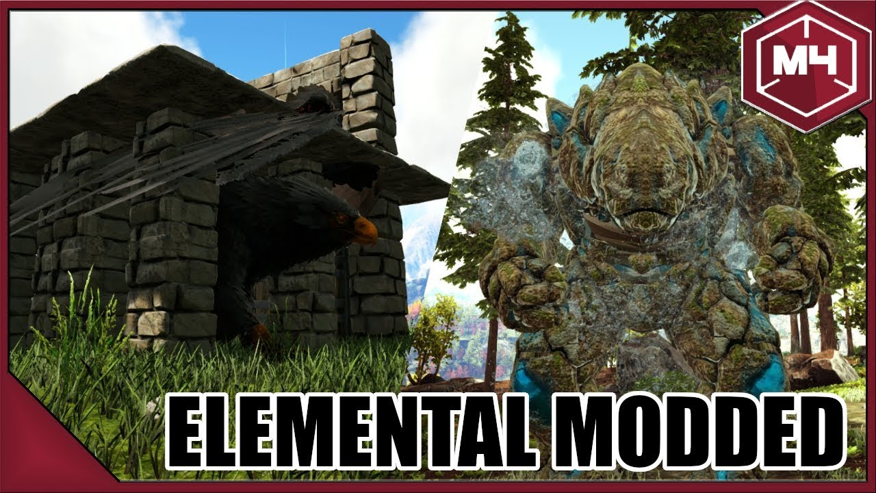 ARK Elemental Modded - GOLEM BOSS BEKÄMPFEN! LIGHTNING GRIFFIN KÄFIG ...
