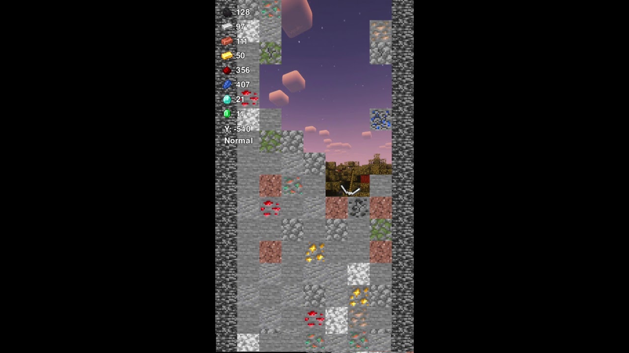Minecraft but 😱 falling pickaxe tnt #shorts - YouTube
