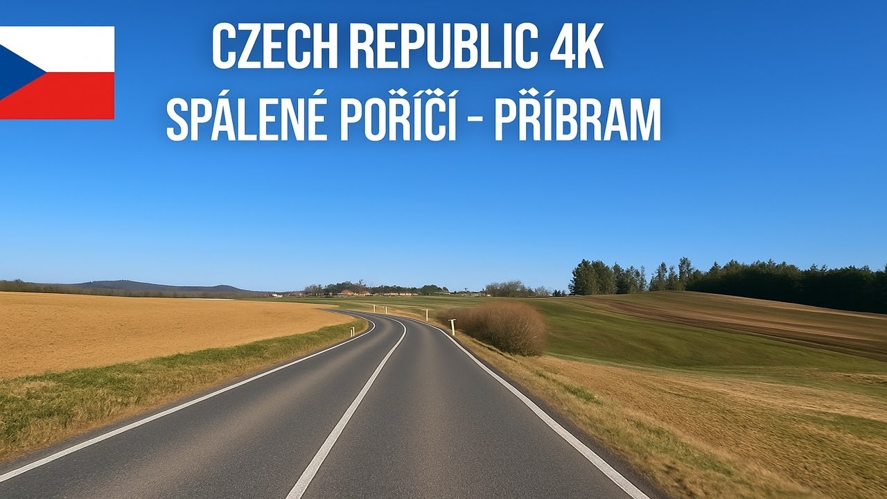 Driving in Czech Republic from Spálené Poříčí to Příbram - YouTube