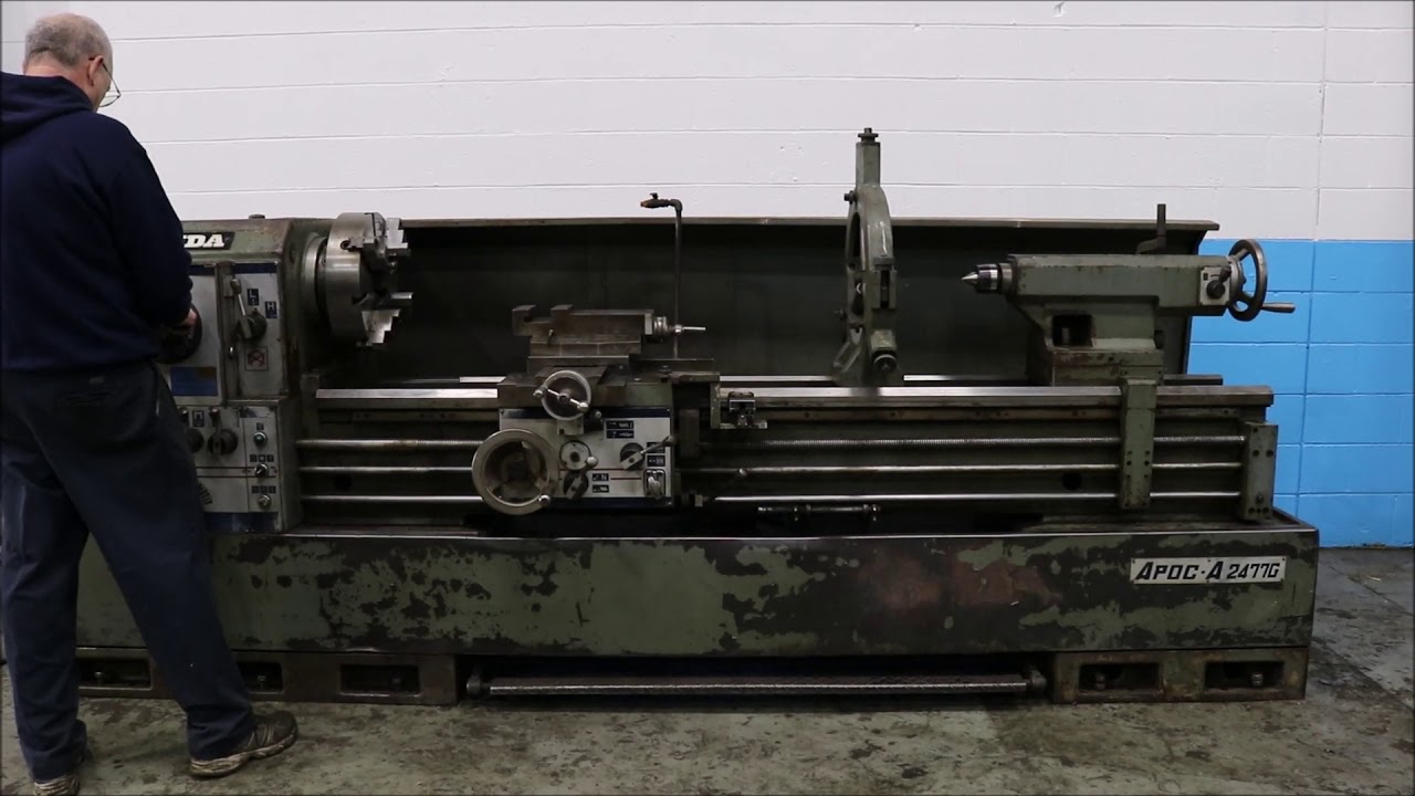 24" X 78" TUDA GAP BED ENGINE LATHE: STOCK 71367 - YouTube