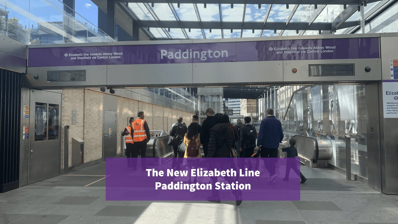 Elizabeth Line Paddington Station - YouTube