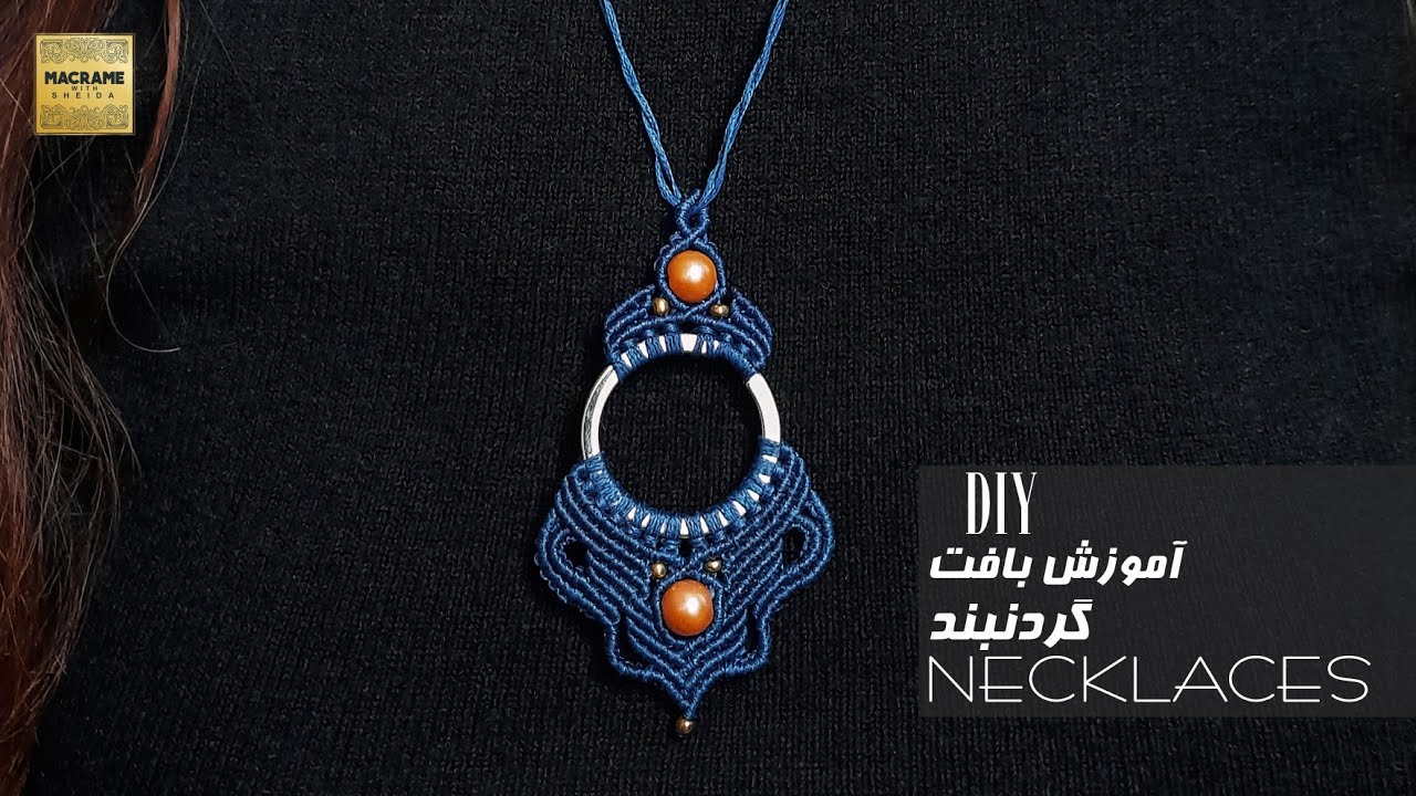 Tutorial macrame1:macrame necklace|do it yourself|diy necklace - YouTube