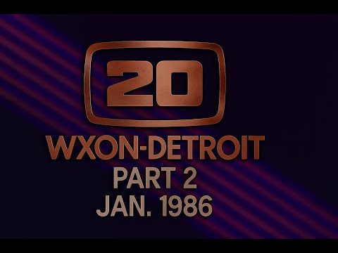 WXON-TV 20 (Detroit, Michigan) Commercials/Ads (Jan 1986) (Part 2 of 2 ...
