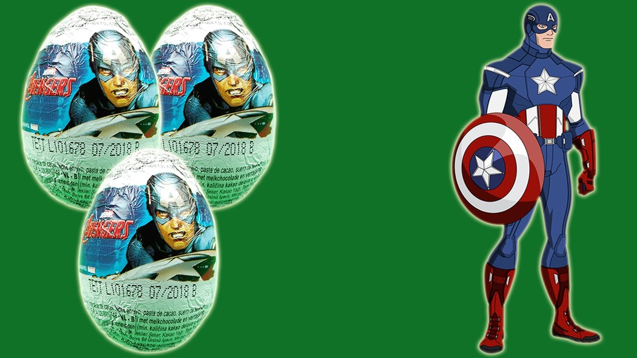Marvel Avengers Captain America Surprise Eggs Opening - Marvel Avengers ...