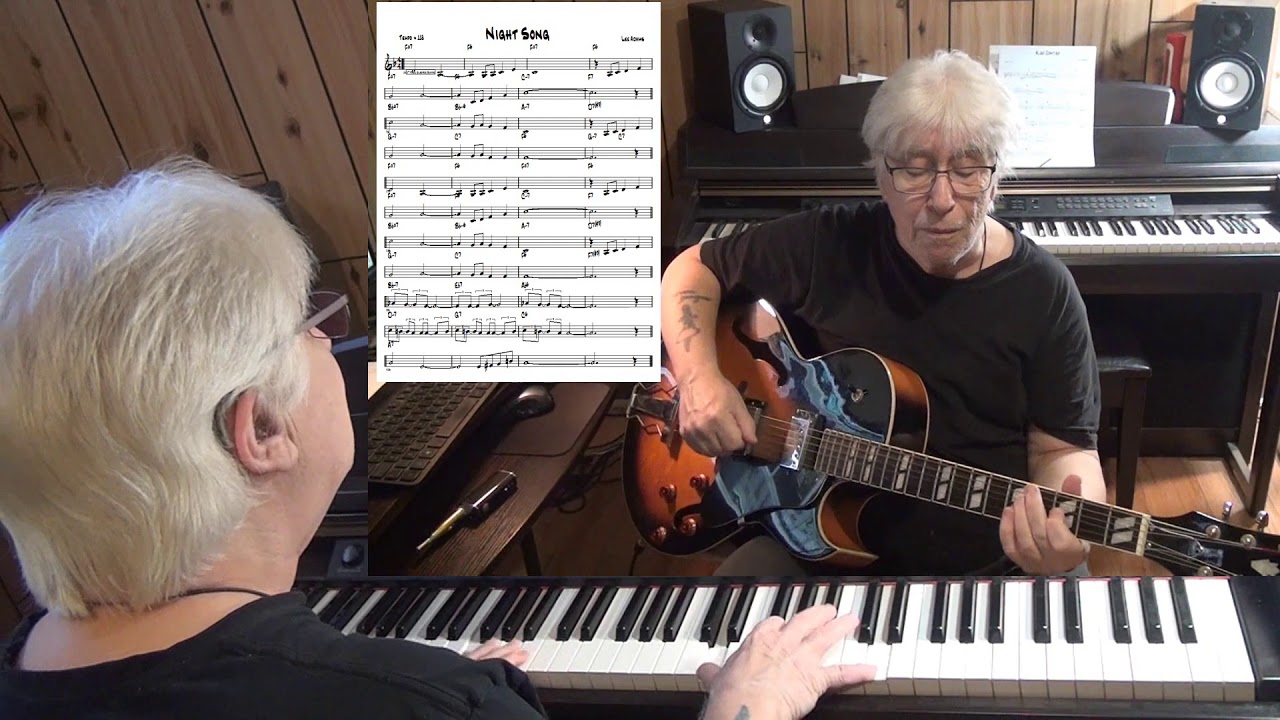 Night Song - Jazz guitar & piano cover ( Lee Adams ) - YouTube
