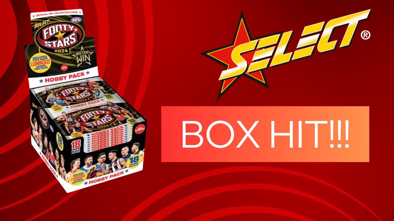 FINDING A BOX HIT CARD WITH FIRST PACK! SELECT AFL FOOTY STARS 2024 ...