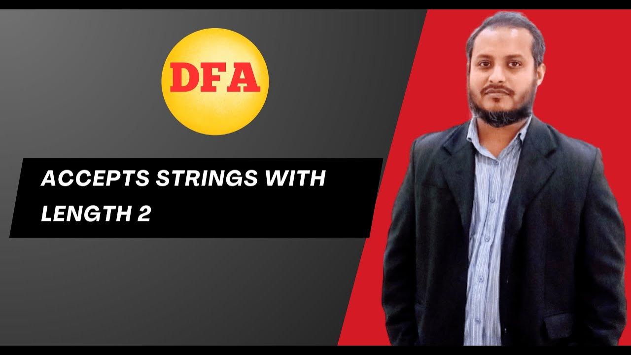 DFA accepts strings with length 2 - YouTube