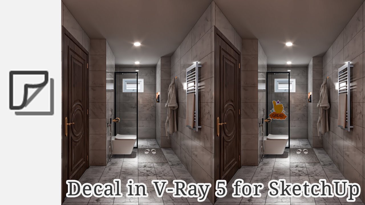 Decal in V-Ray 5 for SketchUp - YouTube